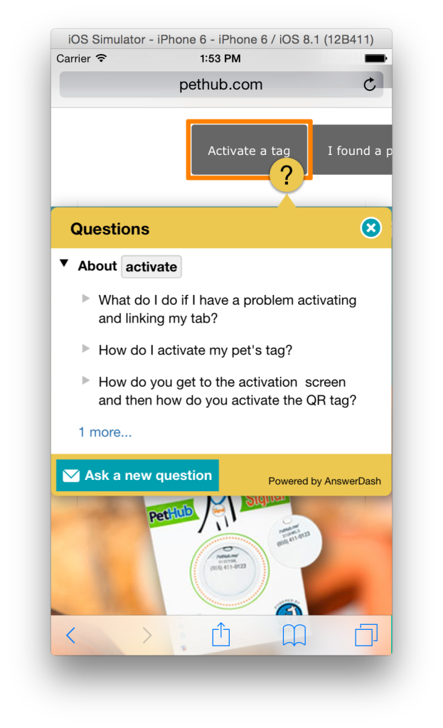 AnswerDash screen1 - StartUp Beat